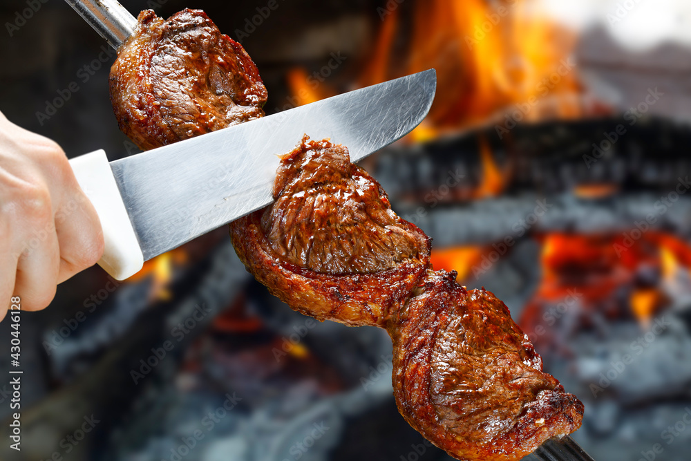 Picanha, traditional Brazilian beef cut Stock Photo | Adobe Stock