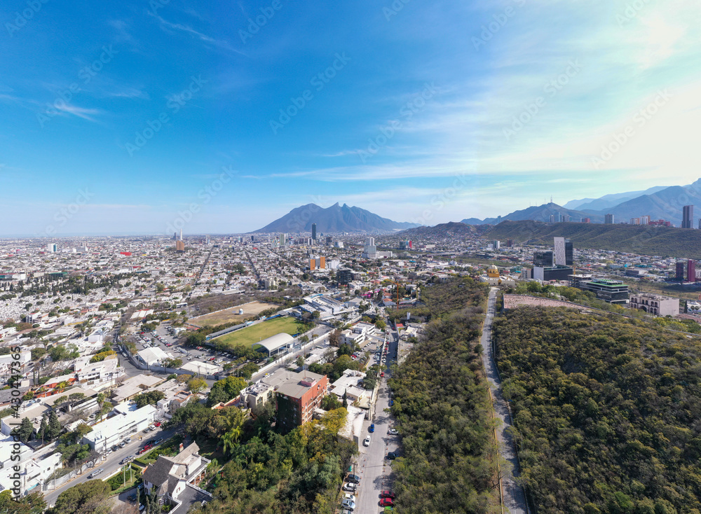 Panorámica de Monterrey el Cerro de la Silla al Fondo ภาพถ่ายสต็อก ...