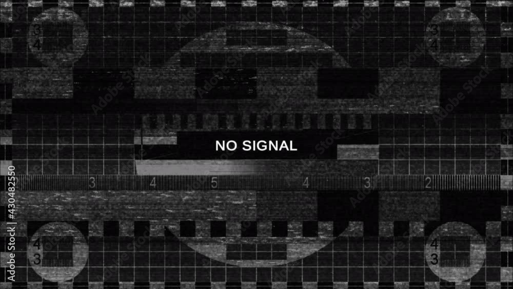Seamless looping of Bad TV Signal 007. Overlay of Bad TV Signal You Can ...