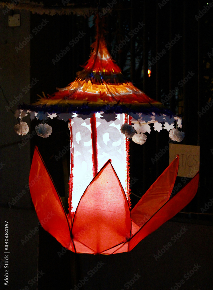 Vesak Lanterns during cuddhist vesak festival in Colombo, Srilanka ...