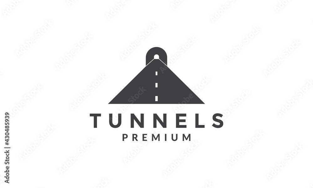 way to tunnels logo symbol icon vector graphic design illustration ...