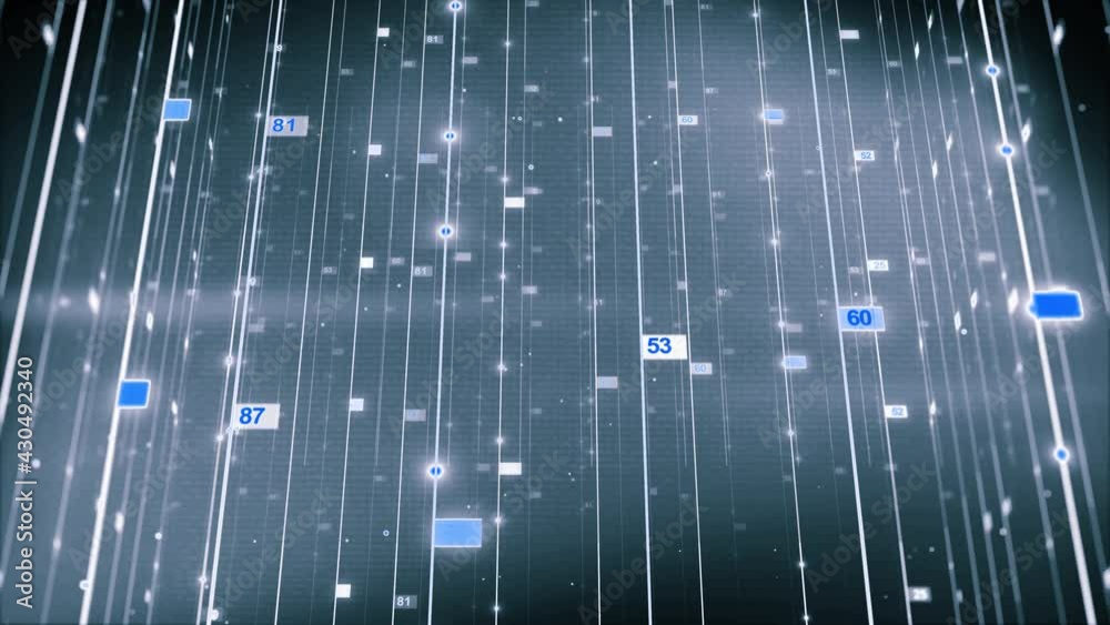 Digital server room data center. Technology base abstract. Computer ...