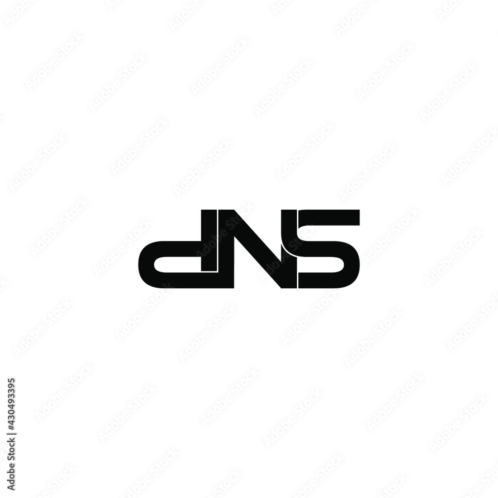 dns letter original monogram logo design Stock Vector | Adobe Stock