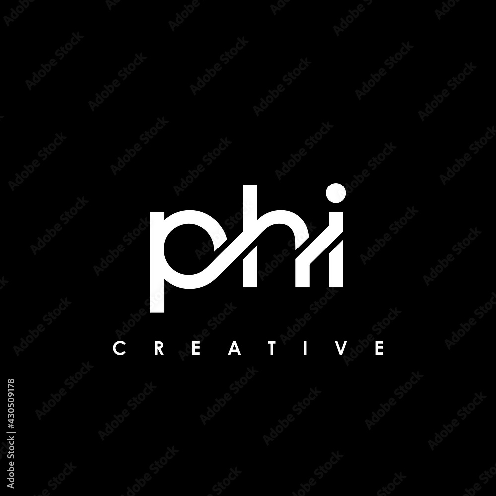 PHI Letter Initial Logo Design Template Vector Illustration Stock ...