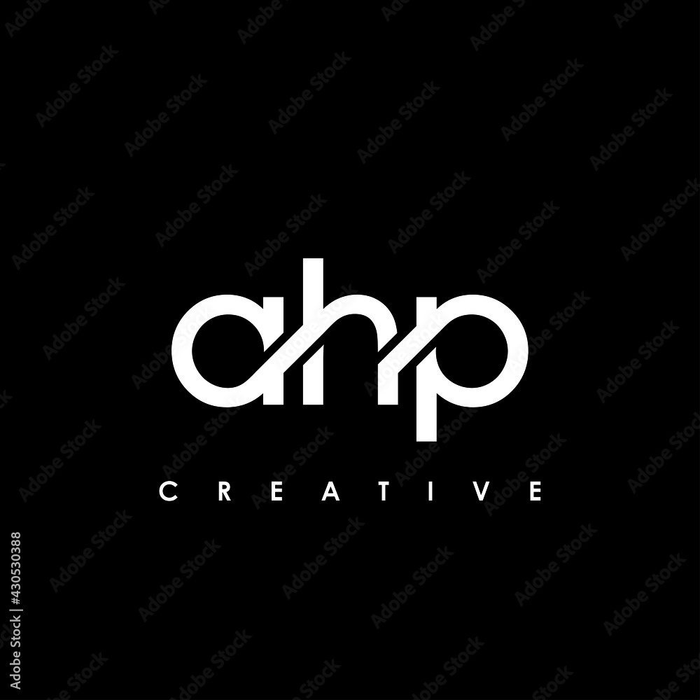 AHP Letter Initial Logo Design Template Vector Illustratio Stock Vector ...