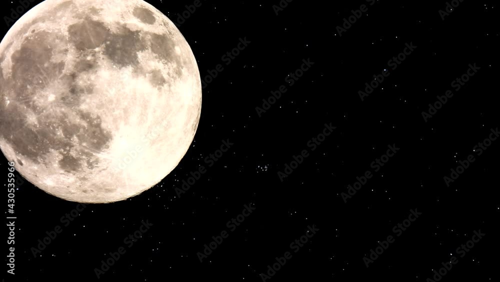 Moon watching. Night sky background. Luna copy space. Starry sky. Moon ...