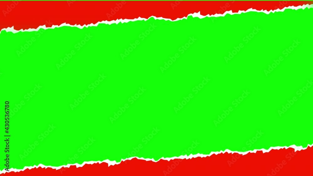 Torn Paper with green Background animation. Matte layer and green ...
