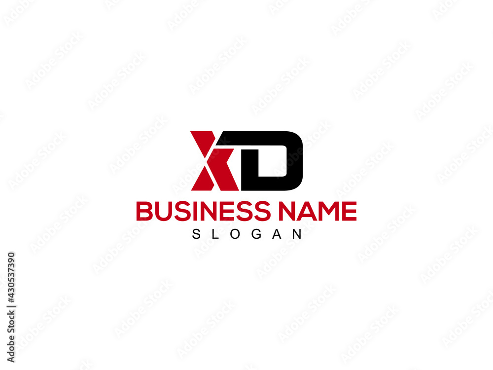 XD Letter Logo, xd logo icon vector for business Stock Vector | Adobe Stock