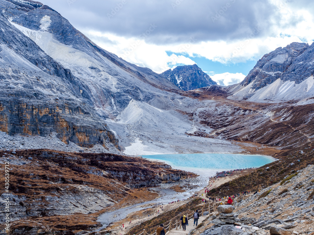 beautiful landscapes of Milk Lake in Yading Nature Reserve,The Yading ...