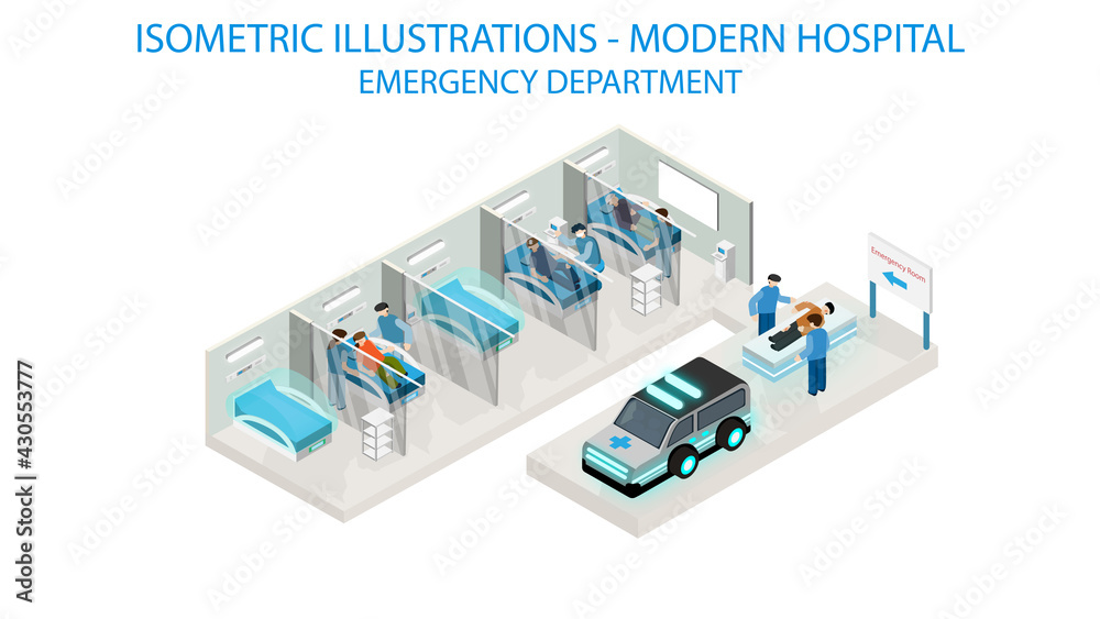 Emergency department. The future of health care and medical hospital ...