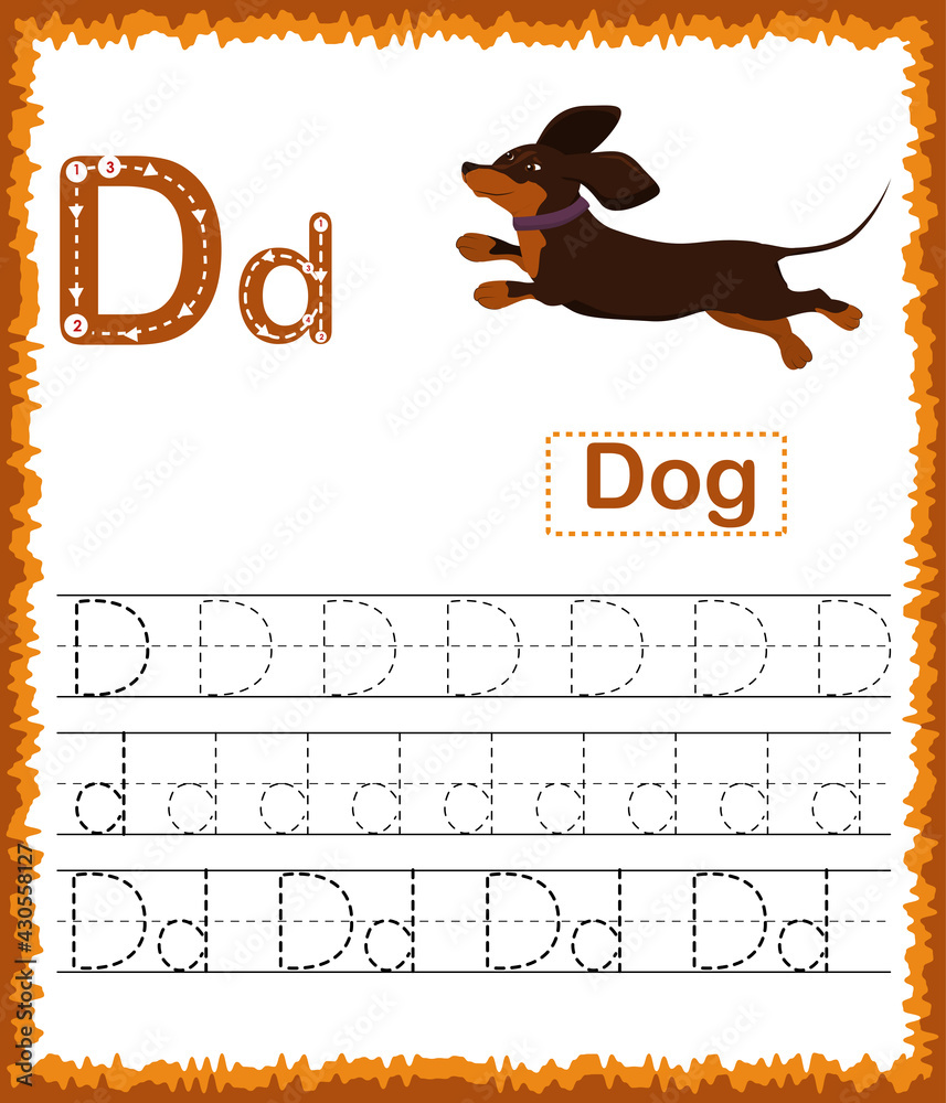 Vector illustration of exercises with cartoon vocabulary for kids ...