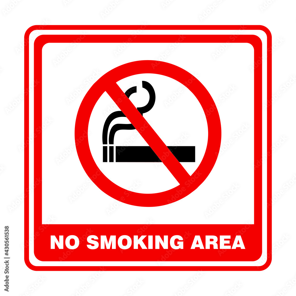 no smoking sign,sign of do not smoke here Stock Vector | Adobe Stock