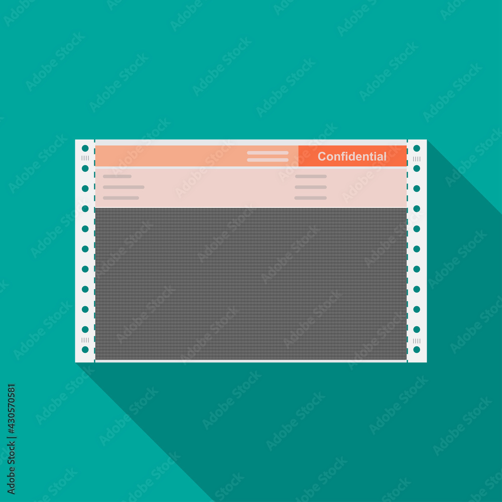 Carbon salary slip,Payroll slip vector flat design. Stock Vector ...