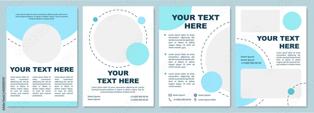 Bright colored brochure template. Flyer, booklet, leaflet print, cover ...