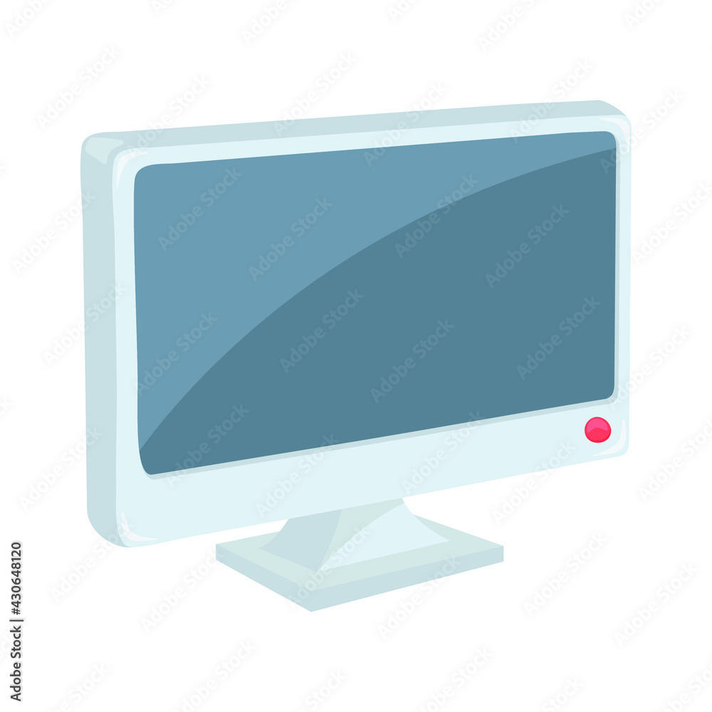 Screen Computer Sign Emoji Icon Illustration. Display Vector Symbol ...