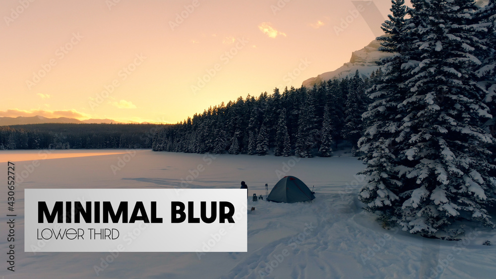 Minimal Blur Lower Third Stock Template | Adobe Stock