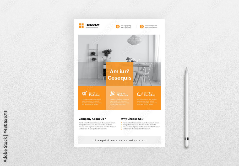 Box Flyer Stock Template | Adobe Stock