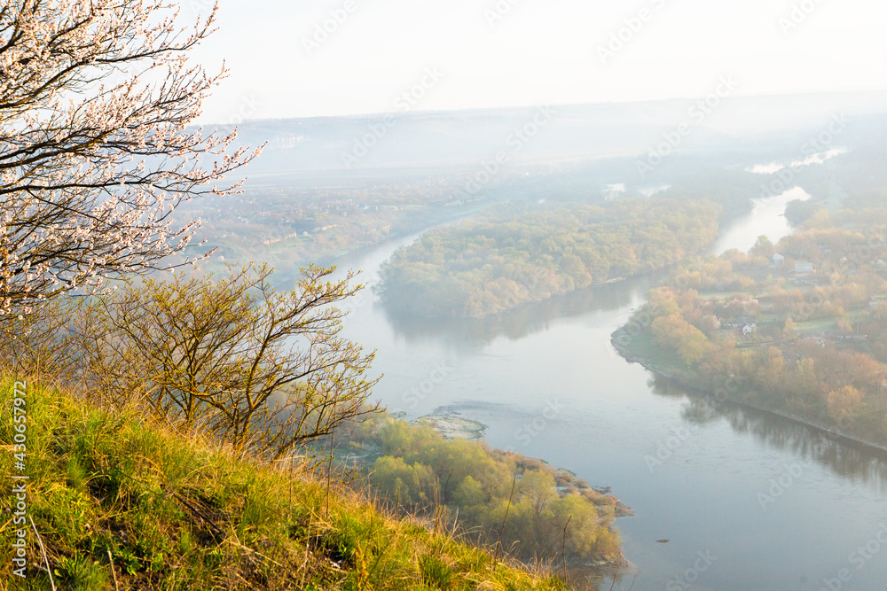 Beautiful rural landscape in Europe, Amazing nature in spring ...