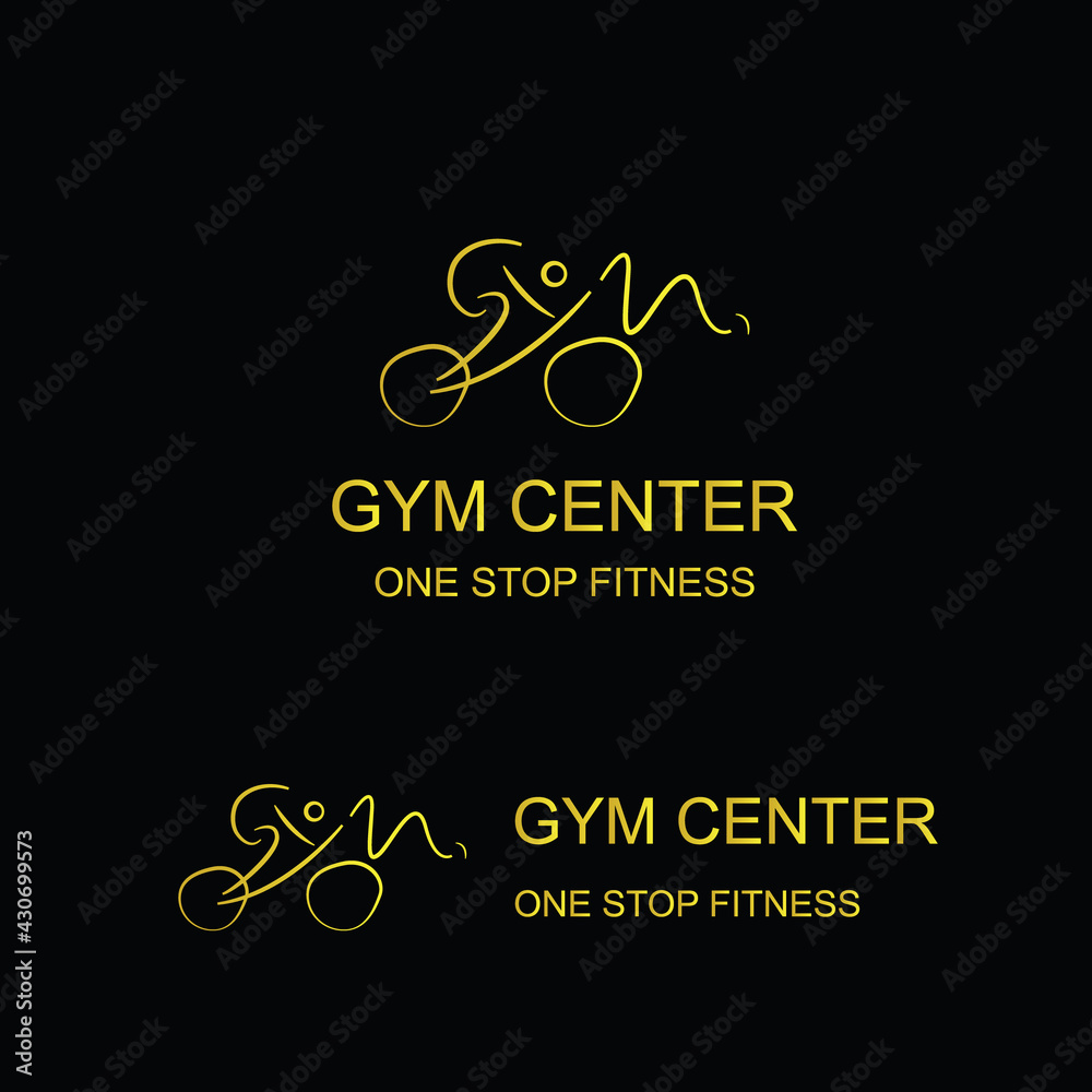 Gym logo typography unique concept good for fitness gym and body ...