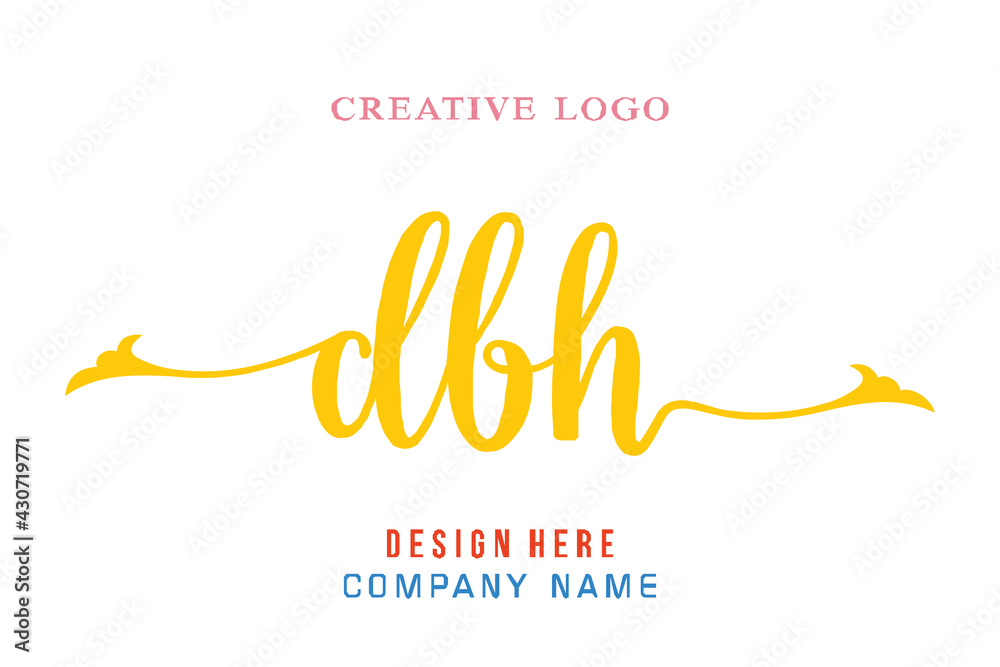 DBH lettering logo is simple, easy to understand and authoritative ...