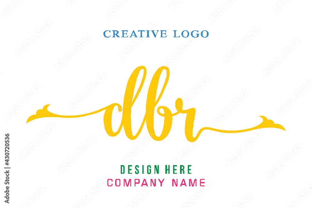 DBR lettering logo is simple, easy to understand and authoritative ...