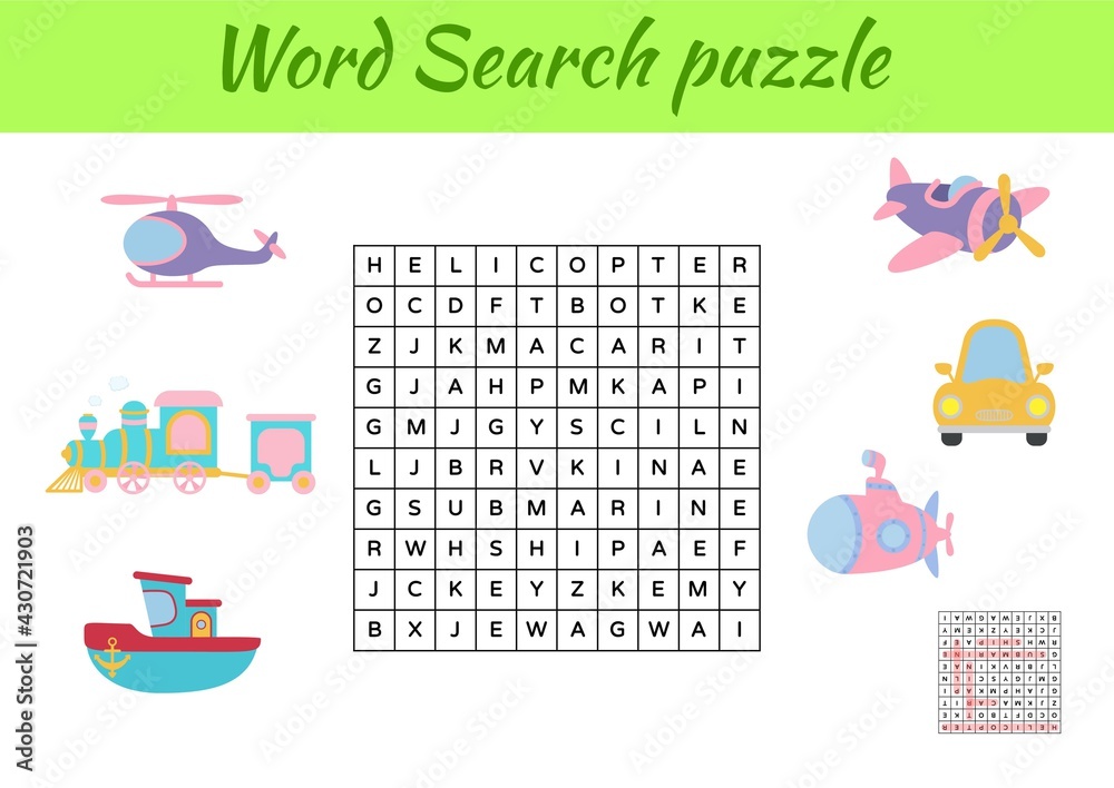 Printable Word Scramble Template