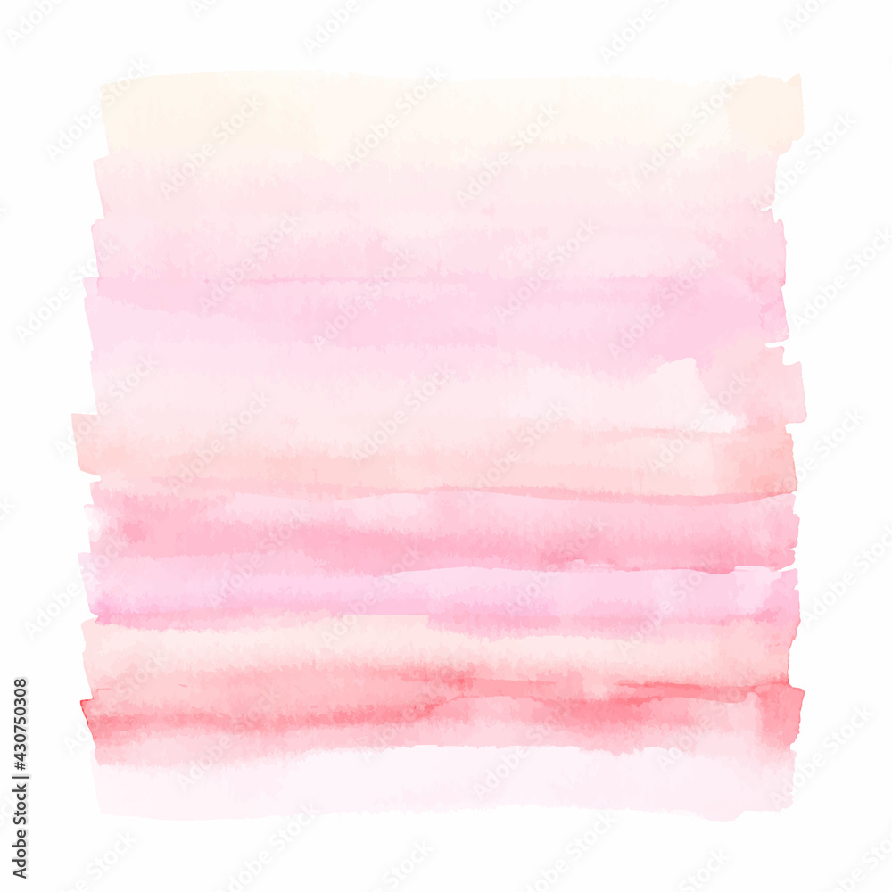 Light Pink Watercolor Lines In Wash Technique Stock Vector | Adobe Stock