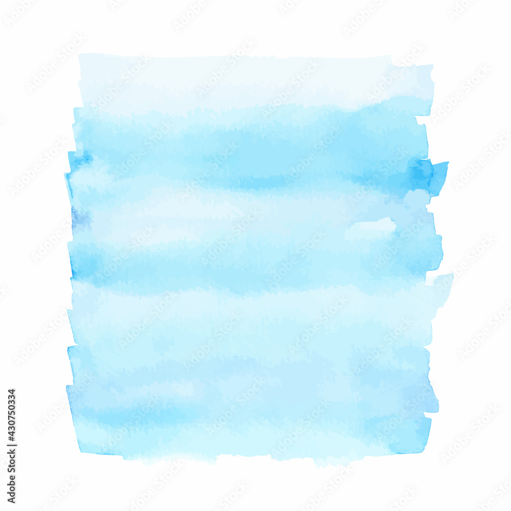 Light Blue Watercolor Lines In Wash Technique Stock Vector | Adobe Stock