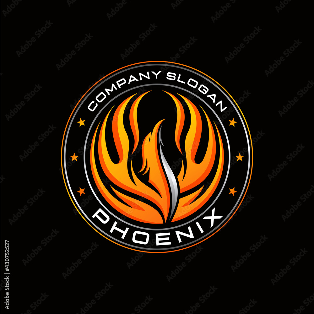 Phoenix Logo Designs illustration vector template Stock Vector | Adobe ...