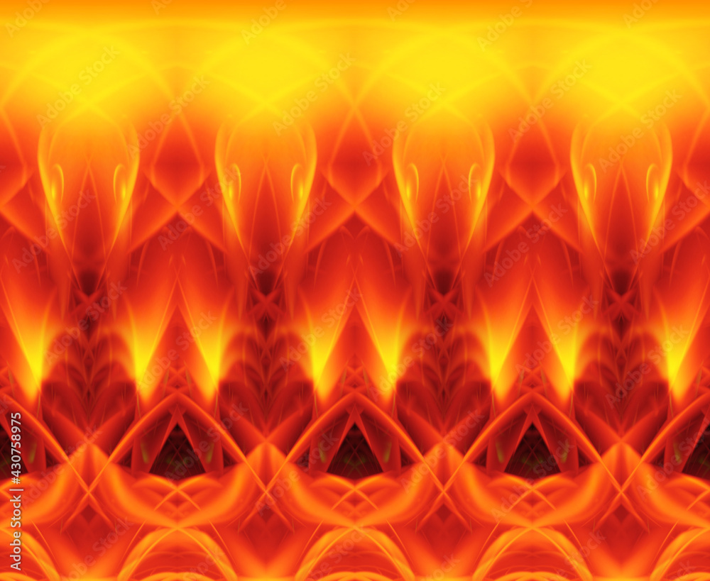 Fire flames background with light effect Stock Illustration | Adobe Stock