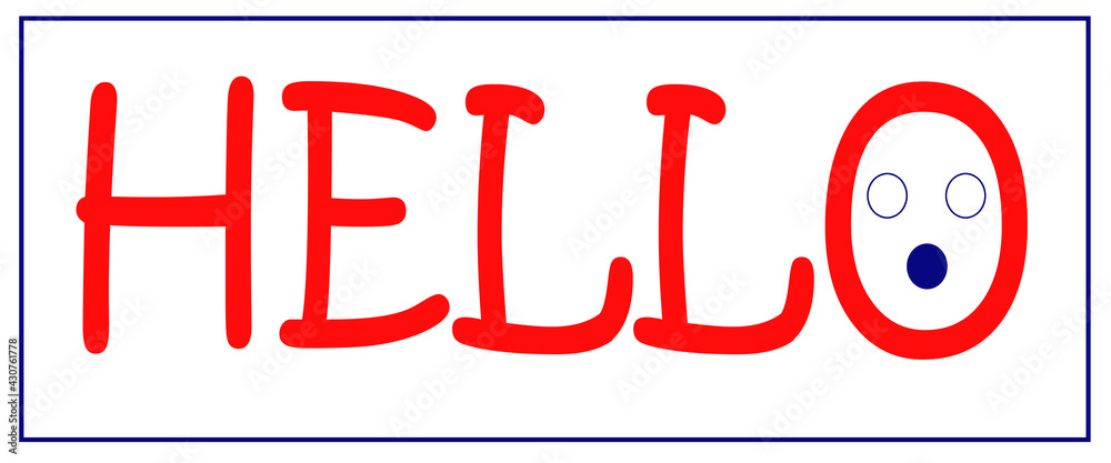 Hello Speech Message Text Hello,Hi, Hello. Banner, speech bubble ...