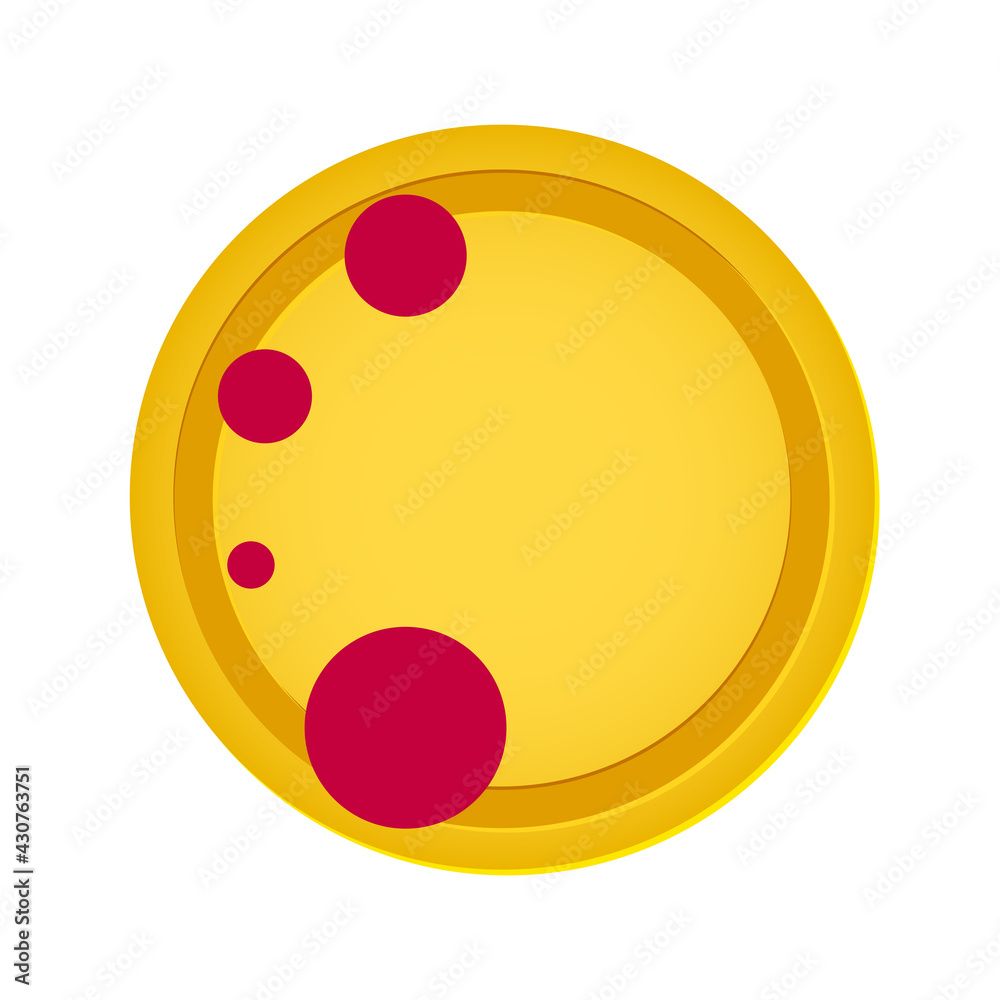 yellow balls, icons on a white background, the logo of any company ...