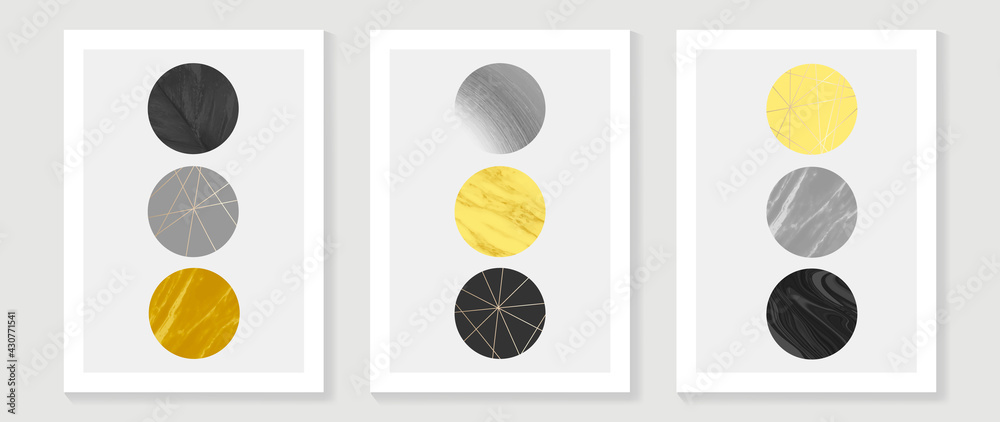 Abstract Math art background vector. Modern block color art wallpaper ...