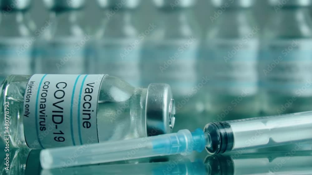 Development and creation of coronavirus vaccine in glass vials for ...