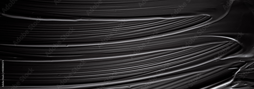 Black cream texture background, cosmetic product and makeup backdrop ...