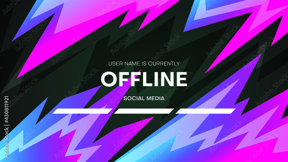 offline streaming banner background with gradient abstract shapes Stock ...