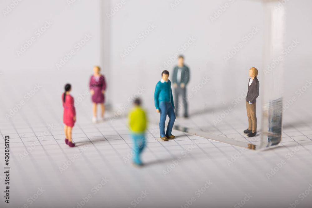 Social distancing, people keeping distance to protect COVID-19 ...