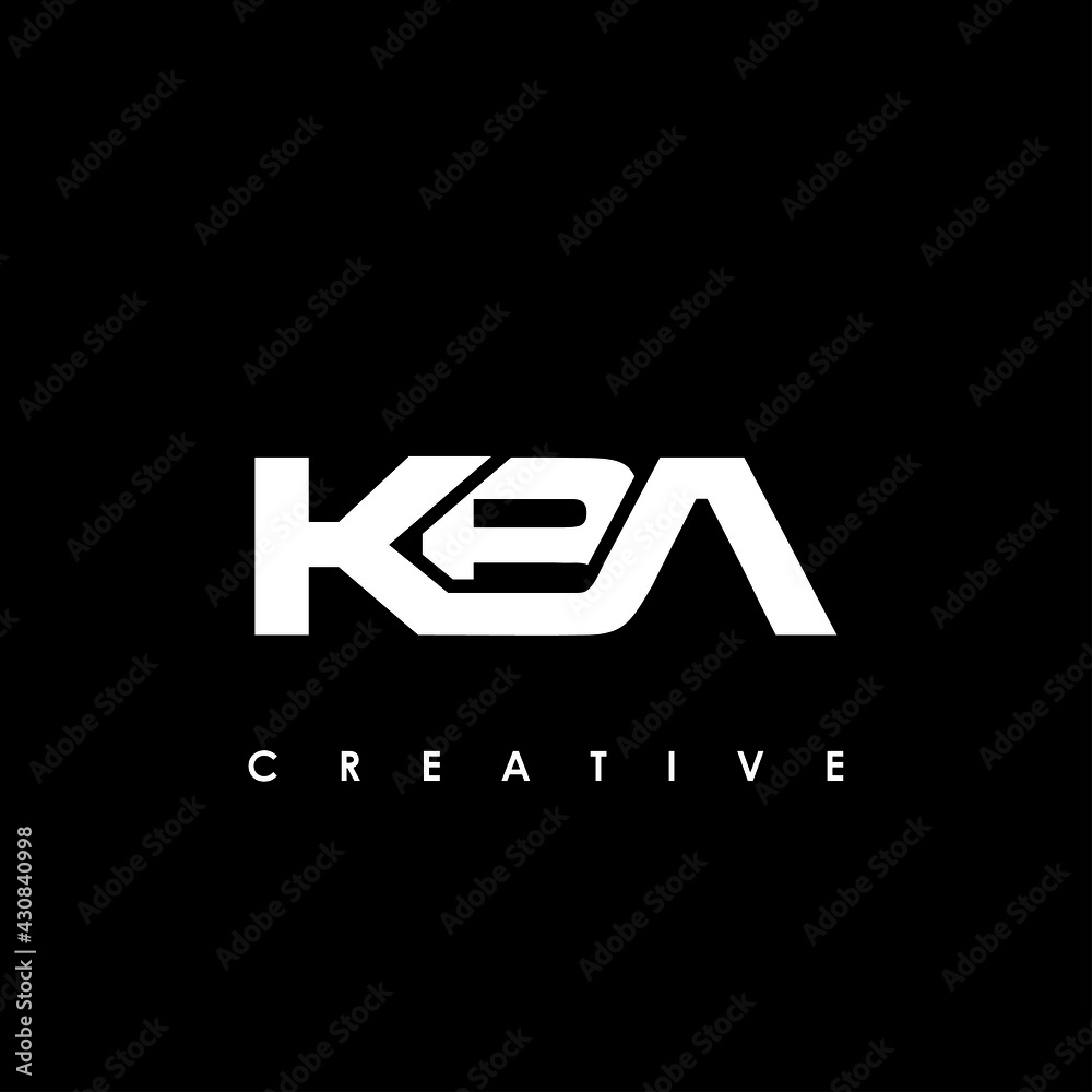 KBA Letter Initial Logo Design Template Vector Illustration Stock ...