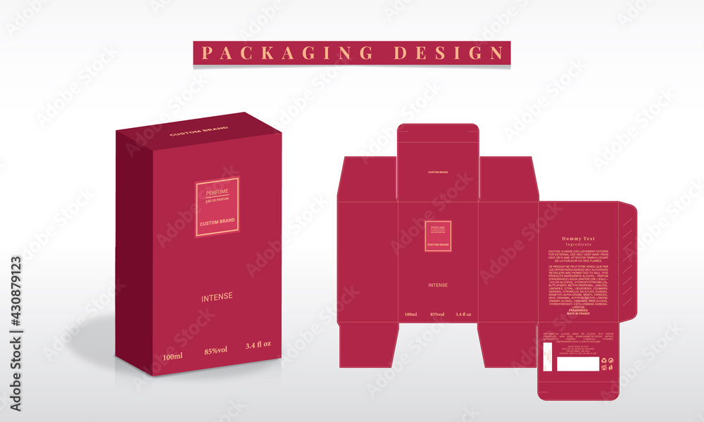 Packaging Box Design Vector Collection of design elements, labels ...
