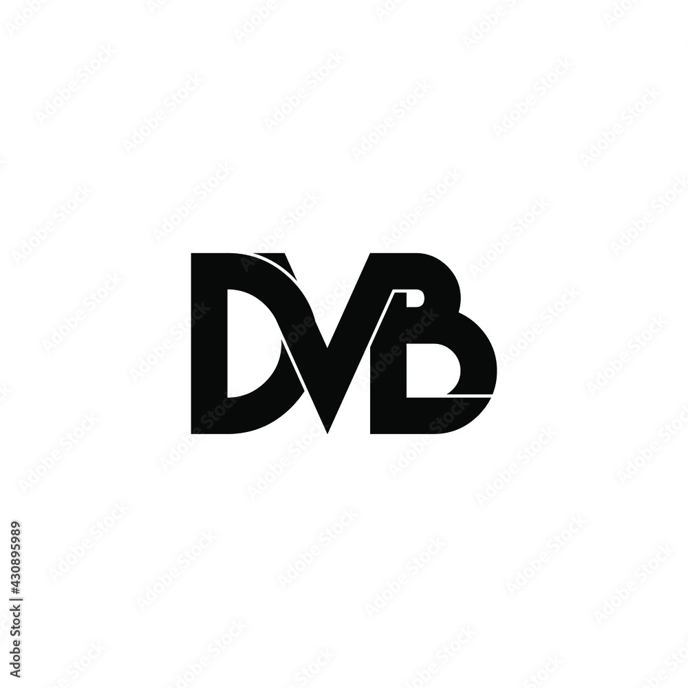 dvb letter original monogram logo design Stock Vector | Adobe Stock