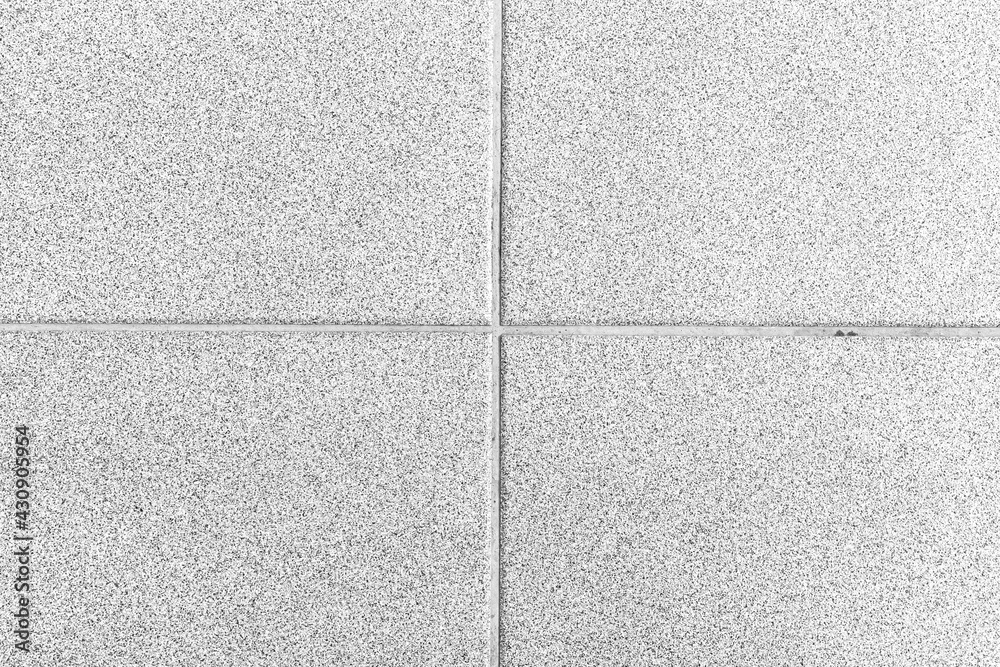 White cement tile floor outside the building pattern and seamless ...