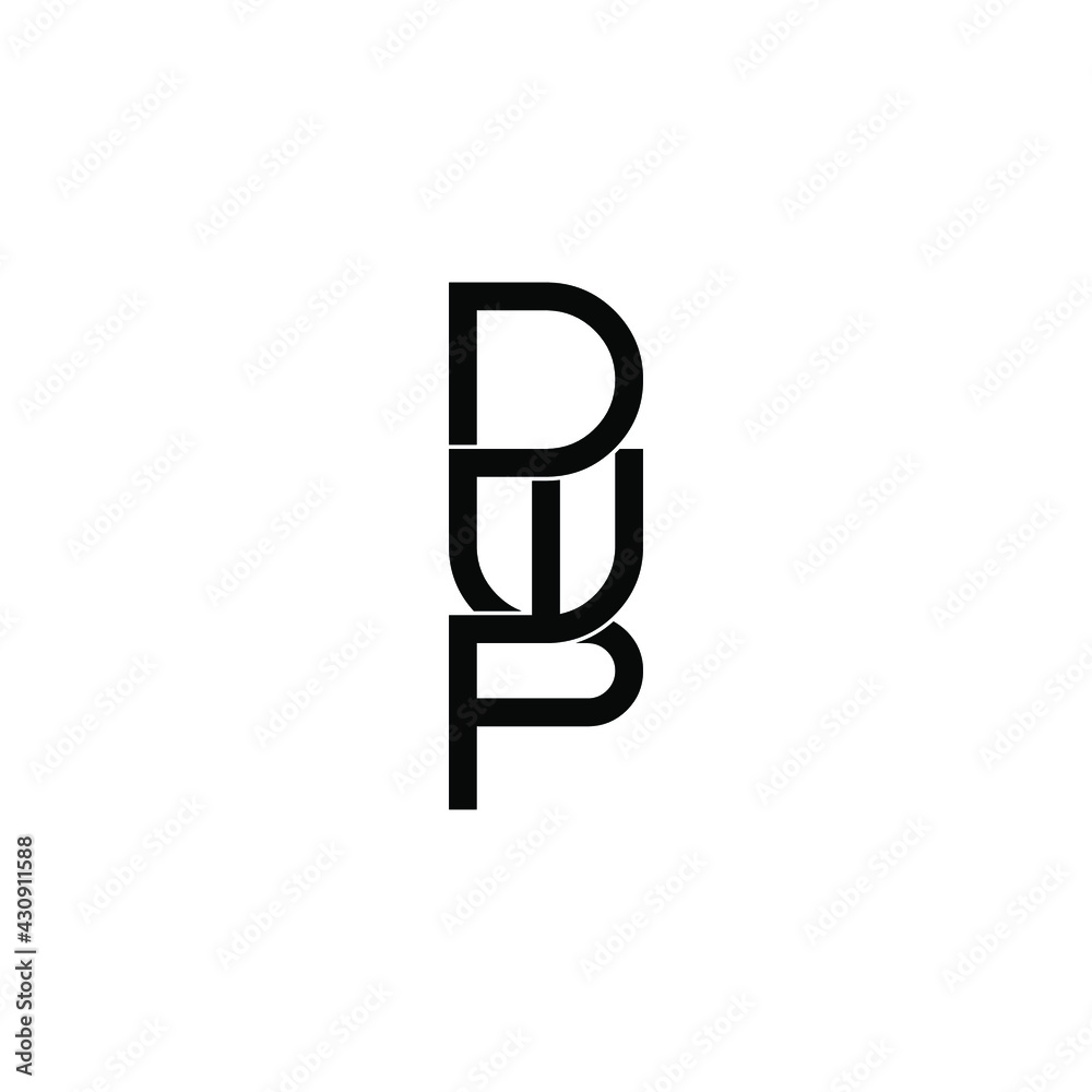 dwp letter original monogram logo design Stock Vector | Adobe Stock