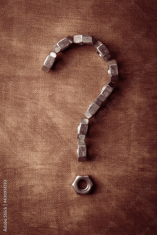 Question Mark Concept On Vintage Background Stock Photo | Adobe Stock