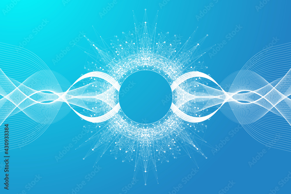 Science information banner template background for your presentation ...