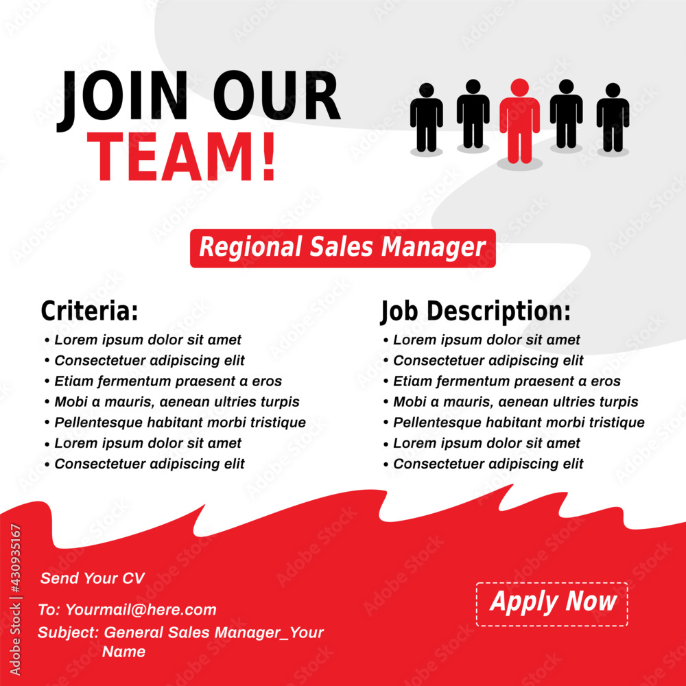 Job opening digital marketing design for companies. Square social media ...