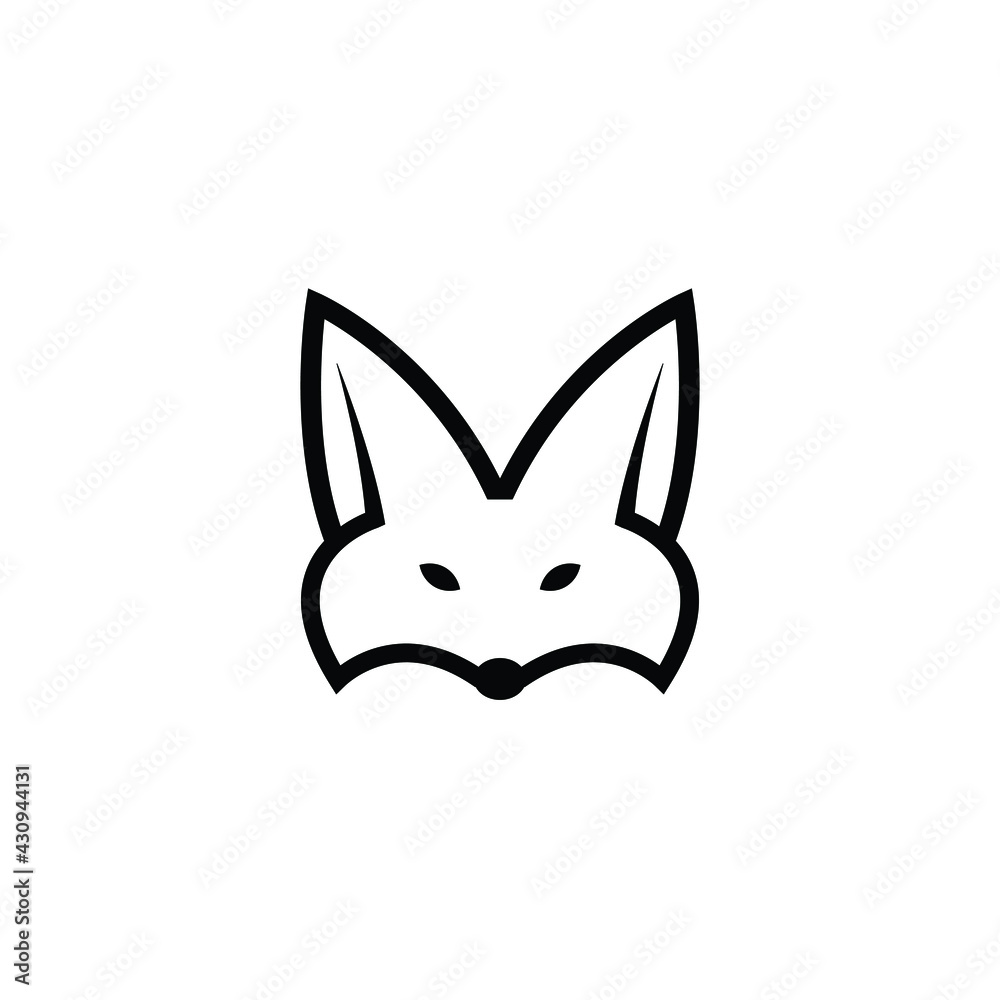 Fennec Fox Logo - Desert Fox Mascot Stock Vector | Adobe Stock