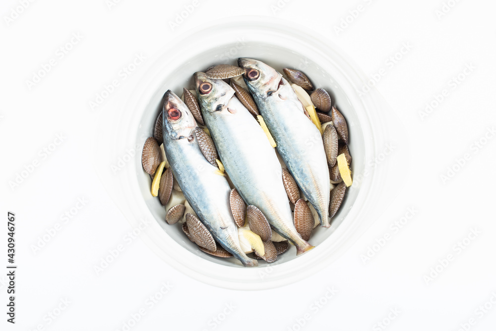 Balang fish and sixtieth birthday with ingredients to be stewed Stock ...