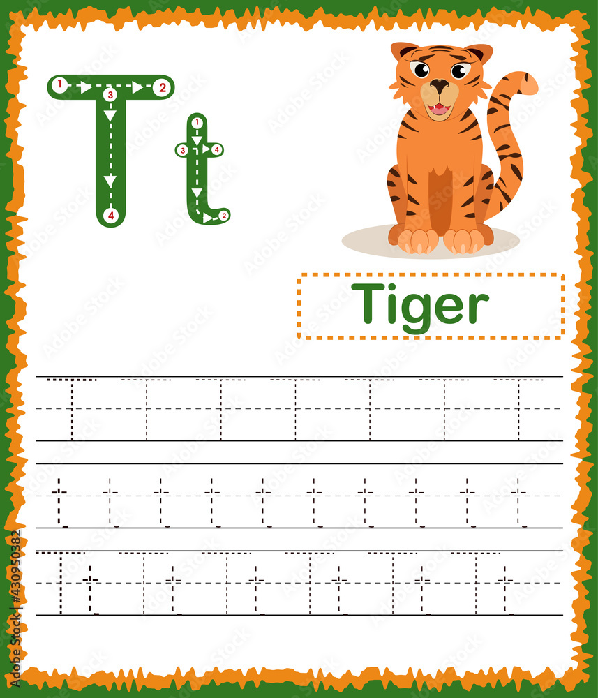 Vector illustration of exercises with cartoon vocabulary for kids ...