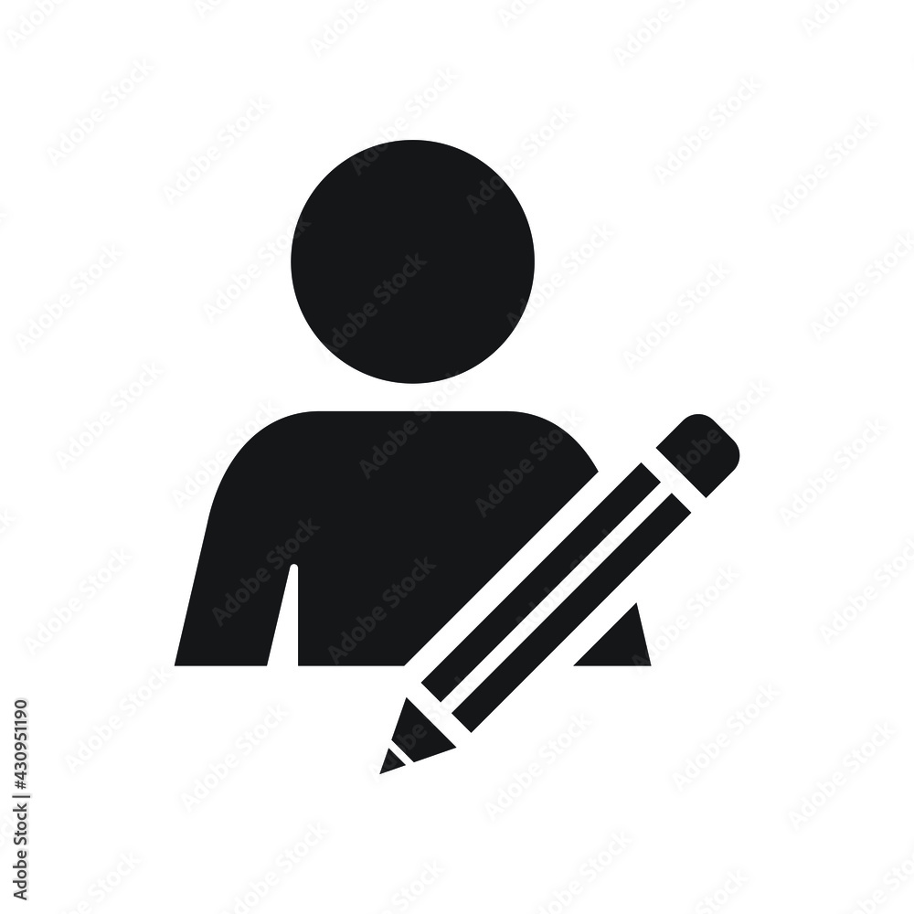 Edit profile icon design. vector illustration Stock Vector | Adobe Stock