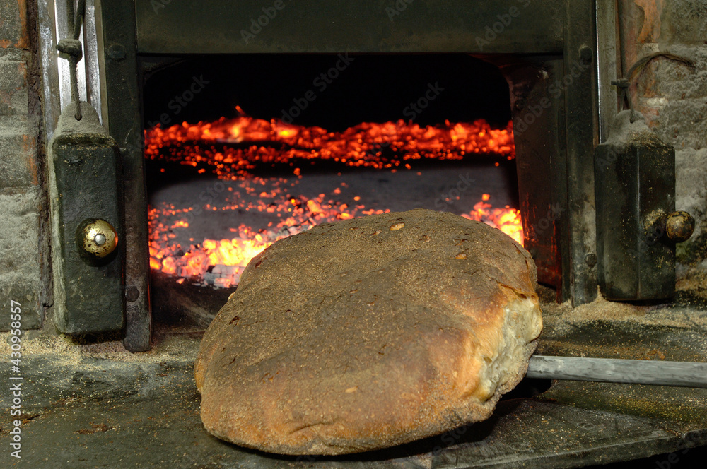 Foto de Genzano bread is a typical bread produced near Rome in the ...